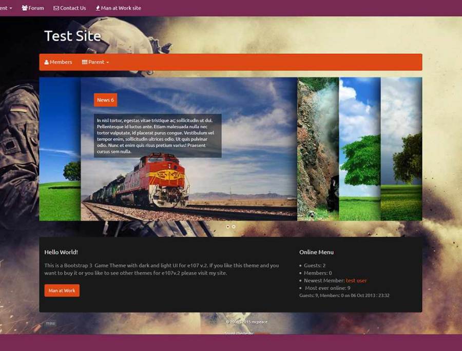 Plugin & Themes | e107 Bootstrap CMS Open Source