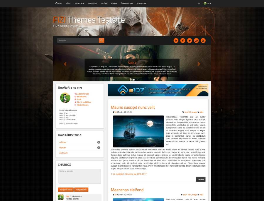 Plugin & Themes | e107 Bootstrap CMS Open Source