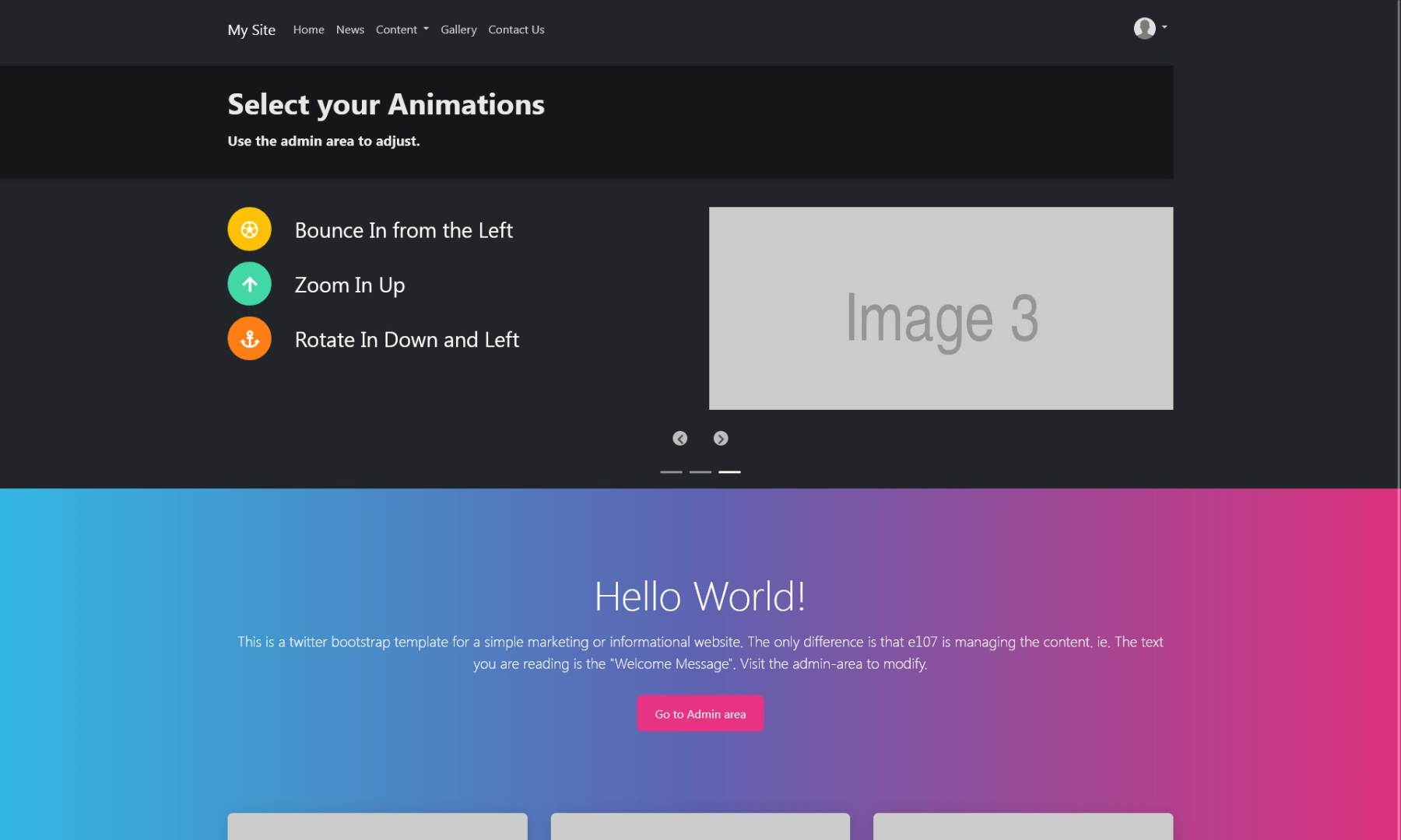 e107 Bootstrap CMS Open Source
